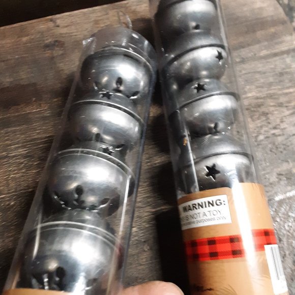 Holiday | Large Silver Metal Bell Ornaments 12 Total New In Box | Poshmark